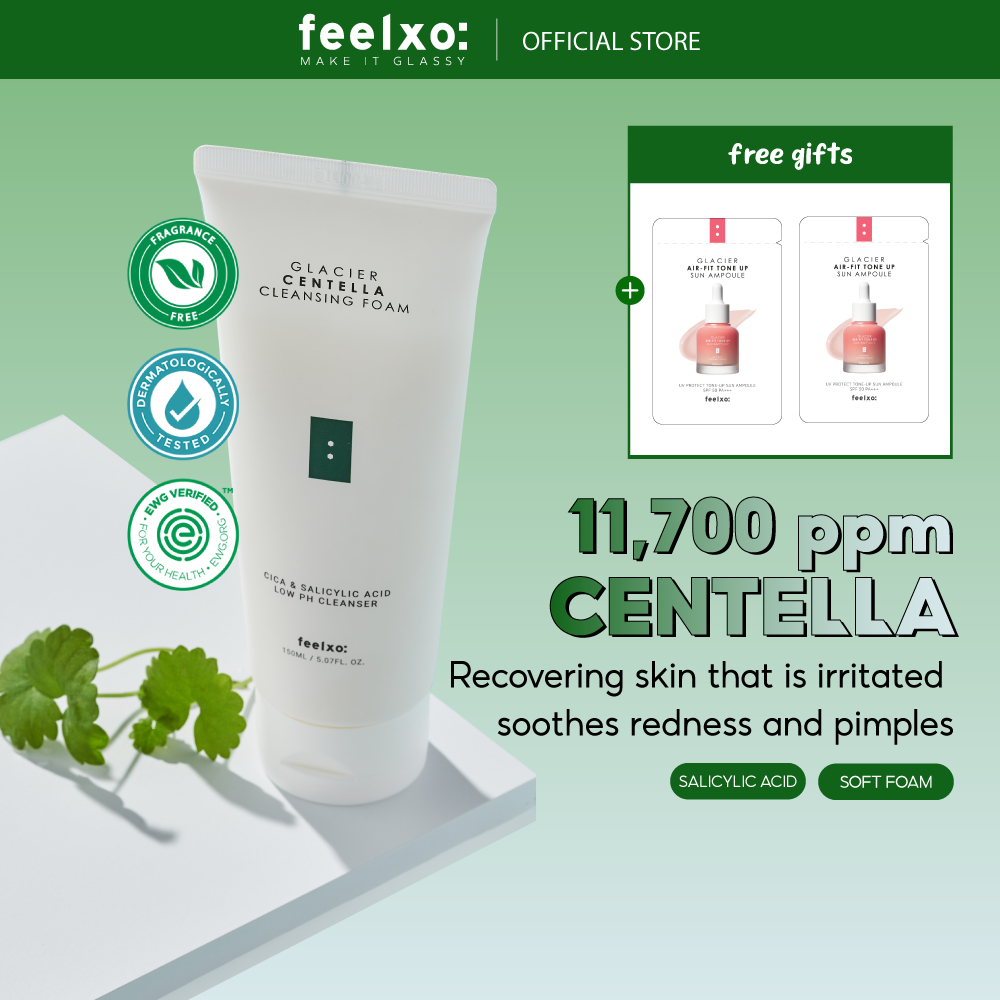 feelxo Low pH Glacier Centella Cleansing Foam (150ml) | Shopee Singapore