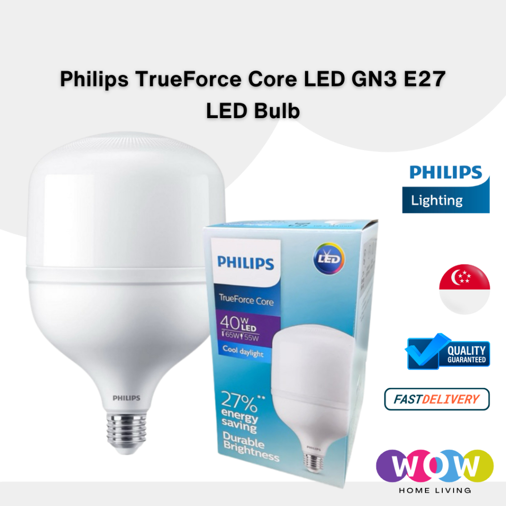 Philips TrueForce Core LED GN3 E27 LED Bulb | Shopee Singapore