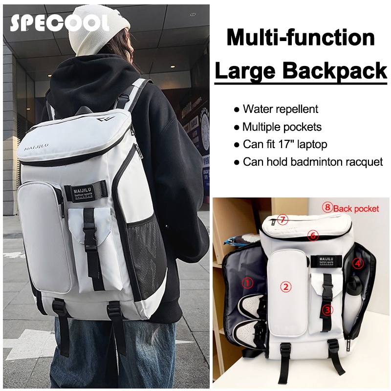 Specool® Travel Backpack Men Large-capacity Water-repellent Backpacks ...