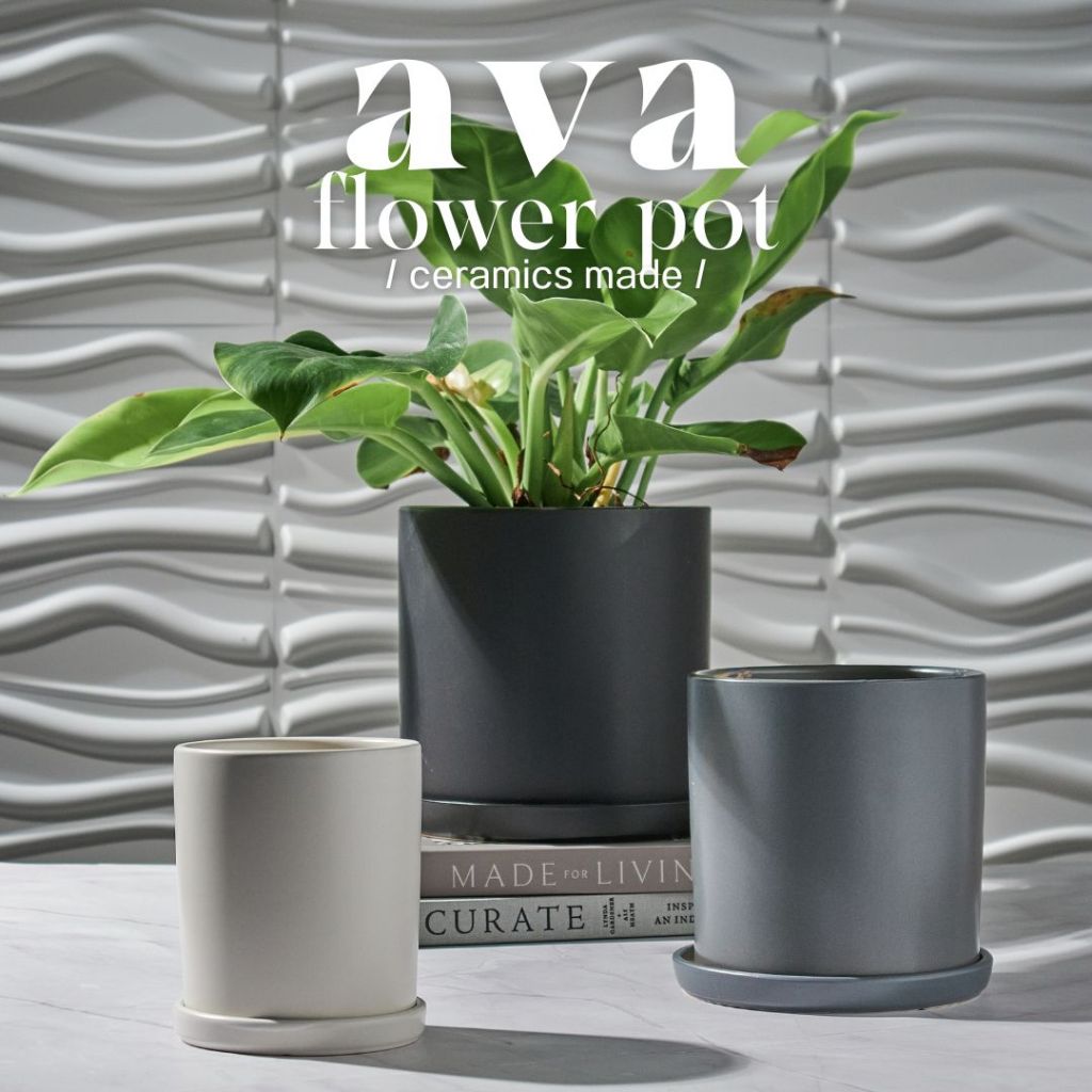 Ava Ceramic Flower Pot | Plant Pot | Flower Pot | Potted Plant Pot ...