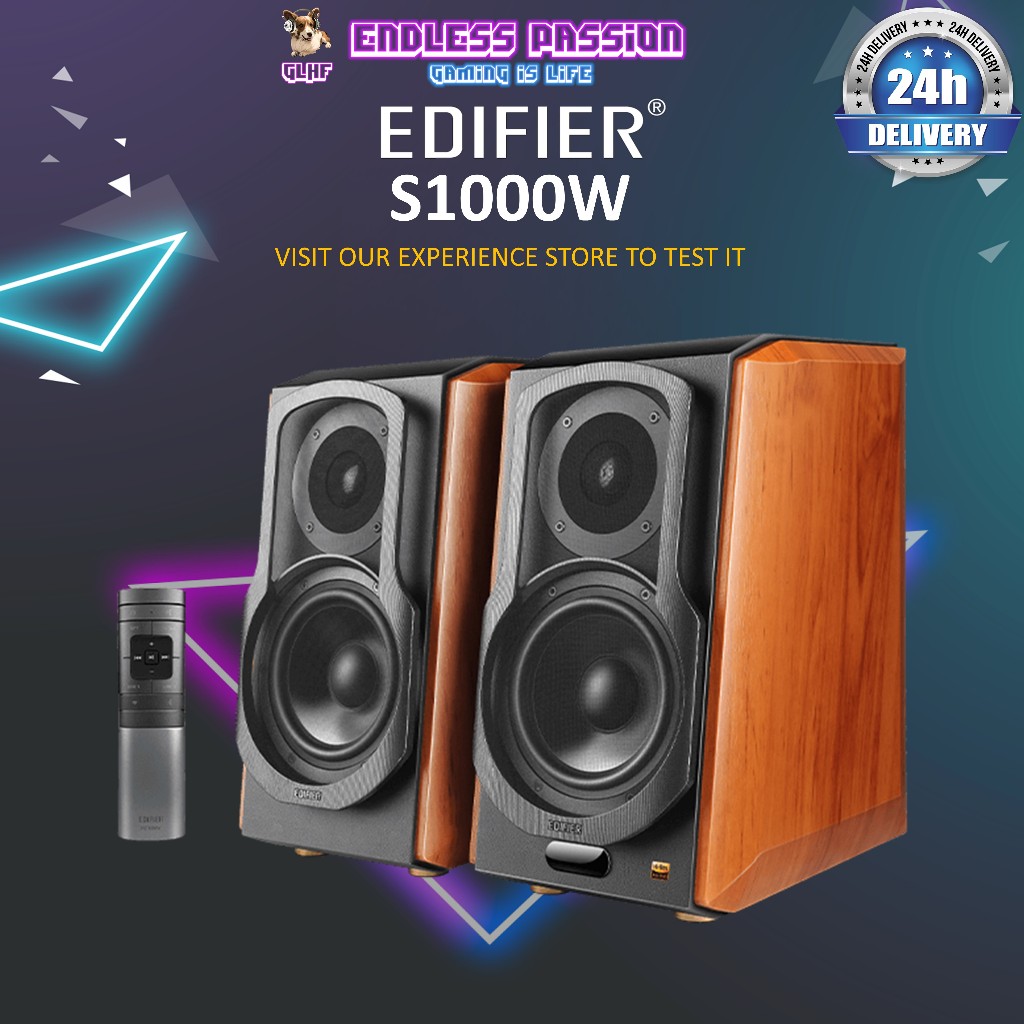 Edifier S1000W Bluetooth Hi-Fidelty Bookshelf Speakers | Shopee Singapore