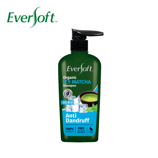 EVERSOFT Organic Icy Matcha Anti-dandruff Shampoo 480ml | Shopee Singapore