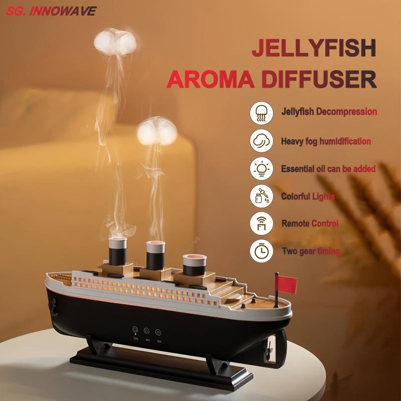 【SG HOT SALE】Vintage Steamship Aromatherapy Diffuser, Ultrasonic ...