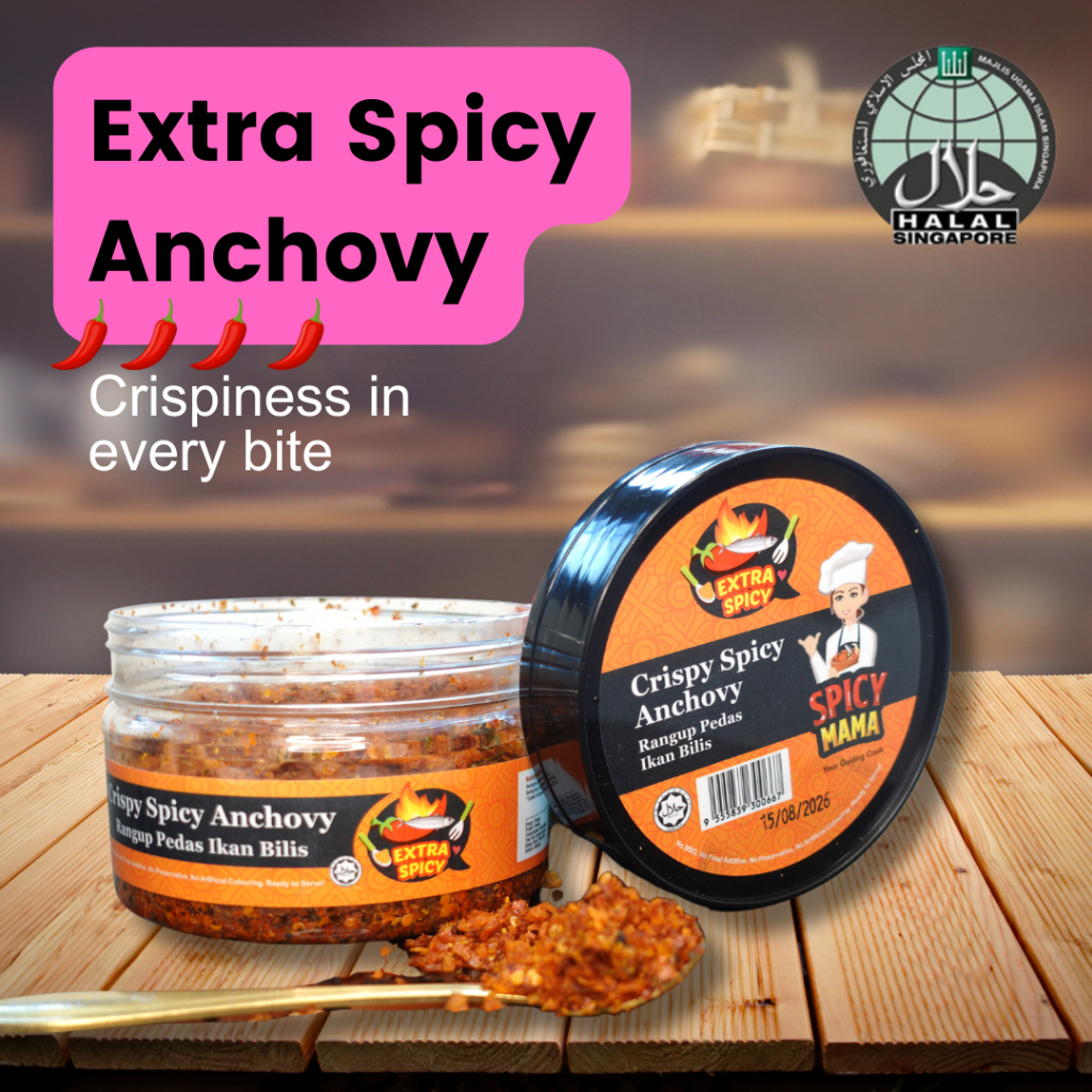 SPICY MAMA Extra Spicy Crispy Anchovy: 120 grams | Shopee Singapore