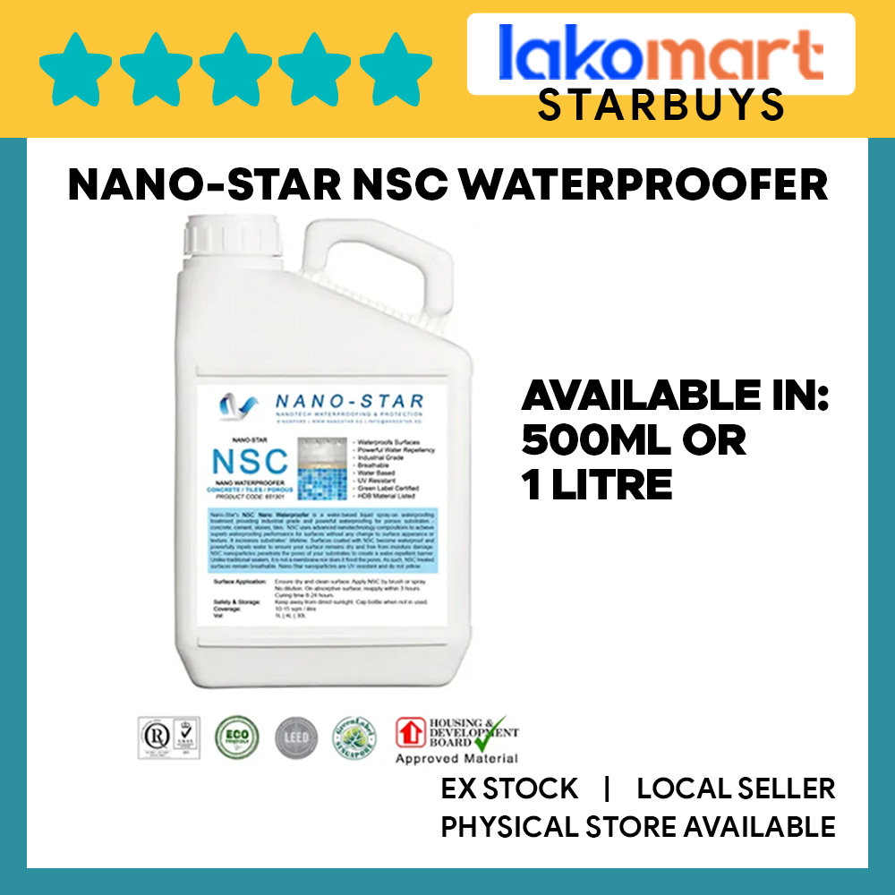 NANO-STAR NSC Waterproofer and Surface Protection for Concrete (500ML ...