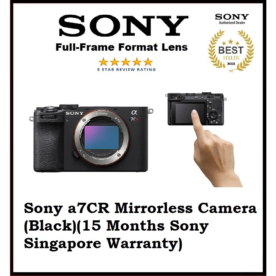 Sony a7CR Mirrorless Camera (Black)(15 Months Sony Singapore Warranty ...