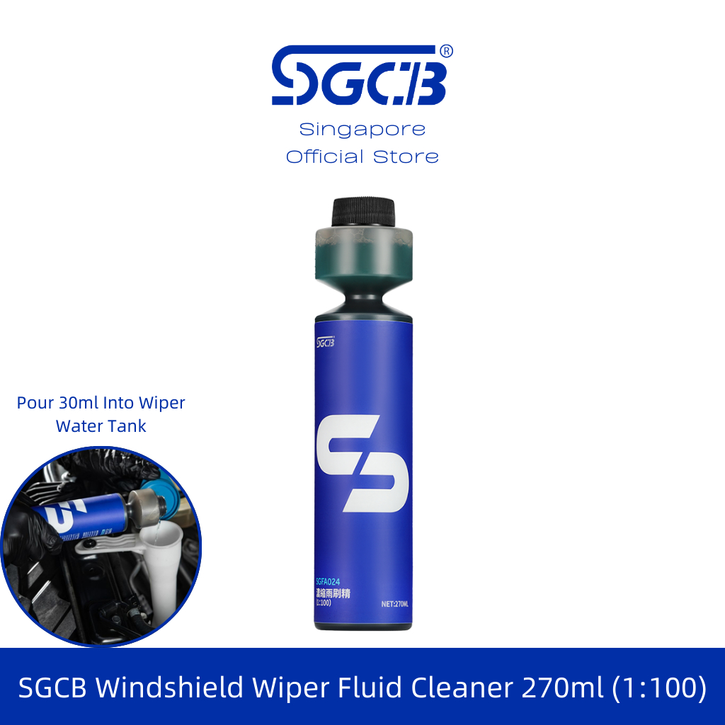 SGCB Windshield Wiper Fluid Cleaner 270ml (1:100) • Glass Cleaner • Car ...