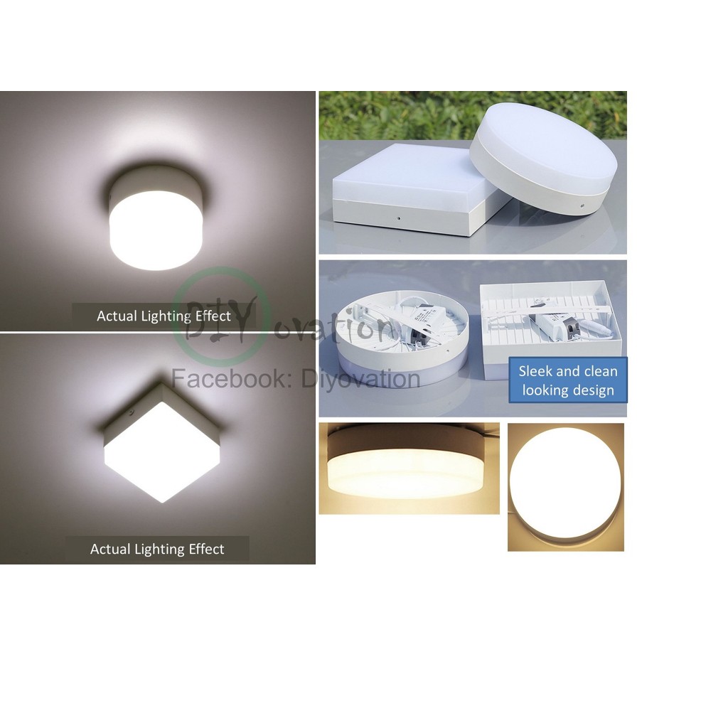 Black/ wood frame LED Borderless/ Frameless Full Expose surface mount ...