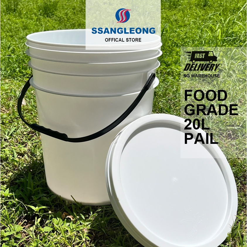 [SG STOCK] 20L Food Grade Pail W/WO Discharge Tap and Inner Stand ...