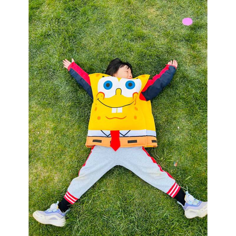 SG Seller KIDS Spongebob Cartoon Costume Mascot Cosplay Halloween Underwater Marine Theme Sea Party Shopee Singapore
