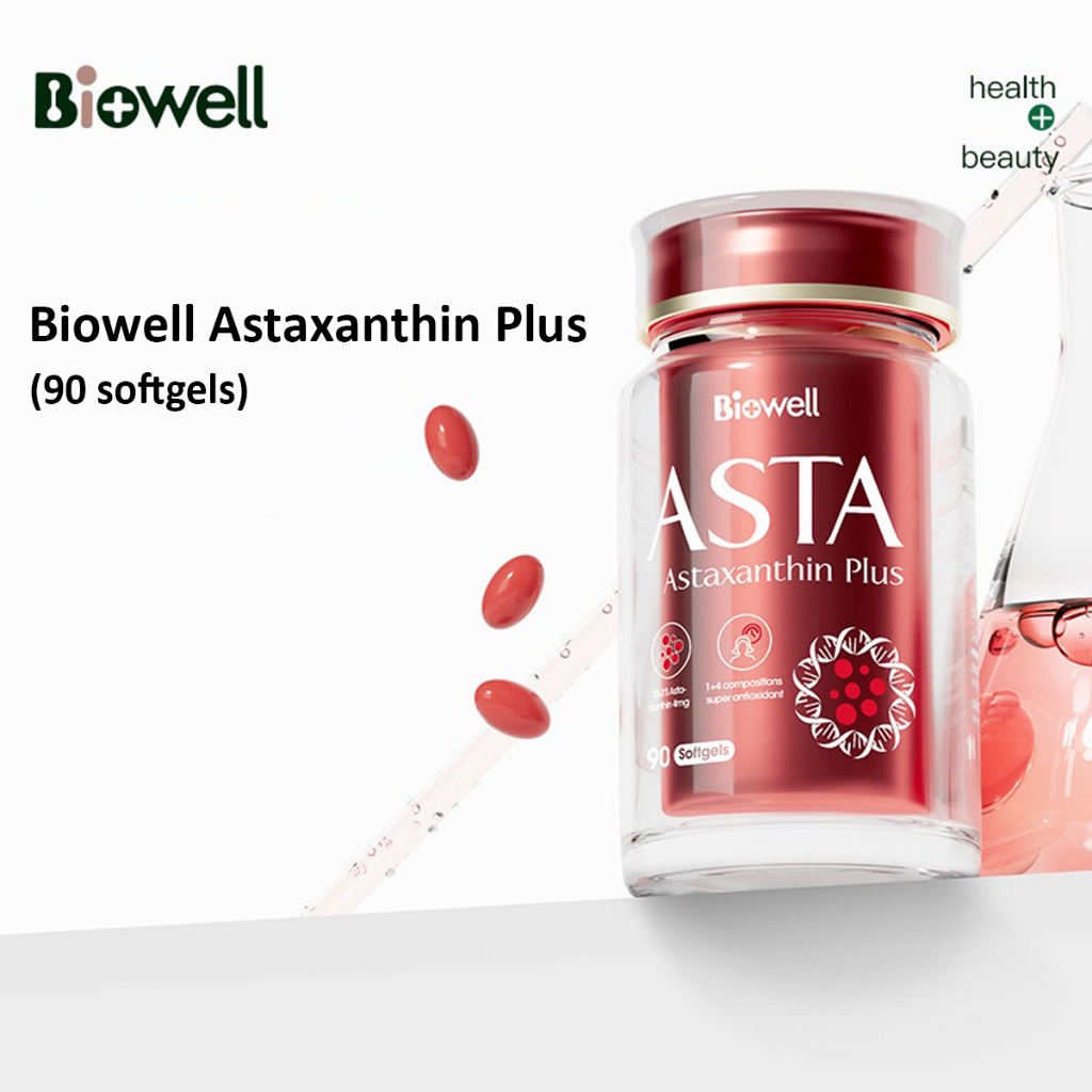 【SG Ready Stocks】Biowell Astaxanthin Plus (90 softgels) 虾青素胶囊 | Shopee Singapore