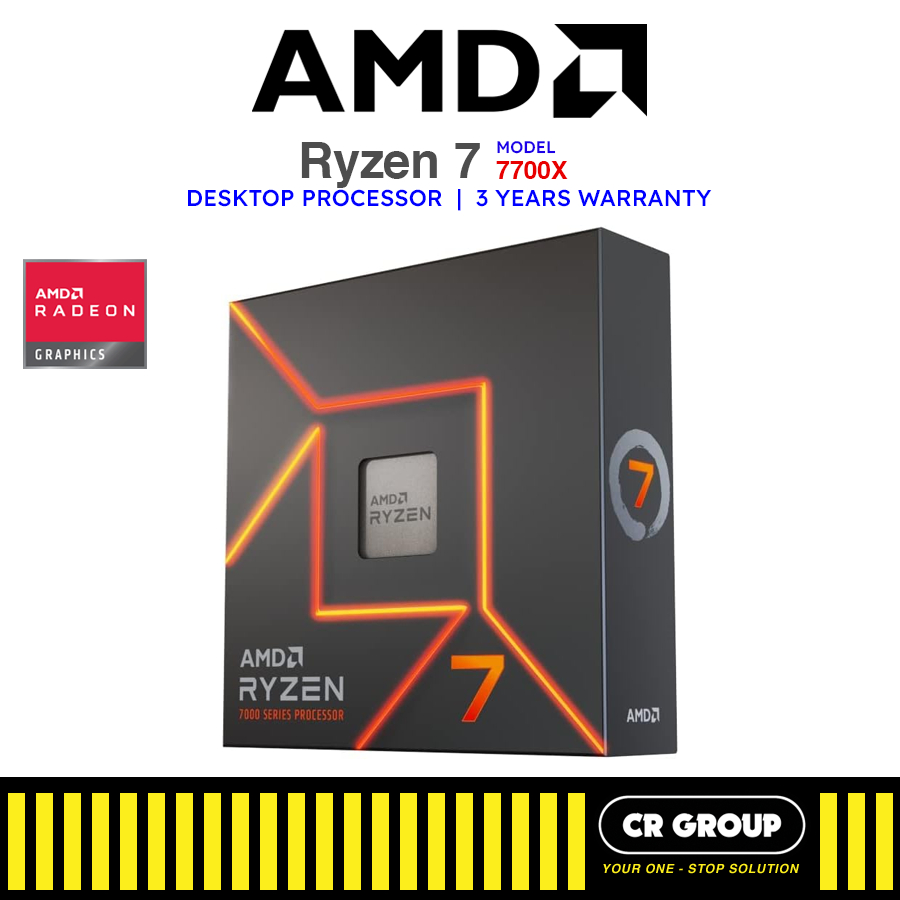 AMD Ryzen 7 7700/7700X Desktop Processor (3Yrs Warranty) | Shopee Singapore