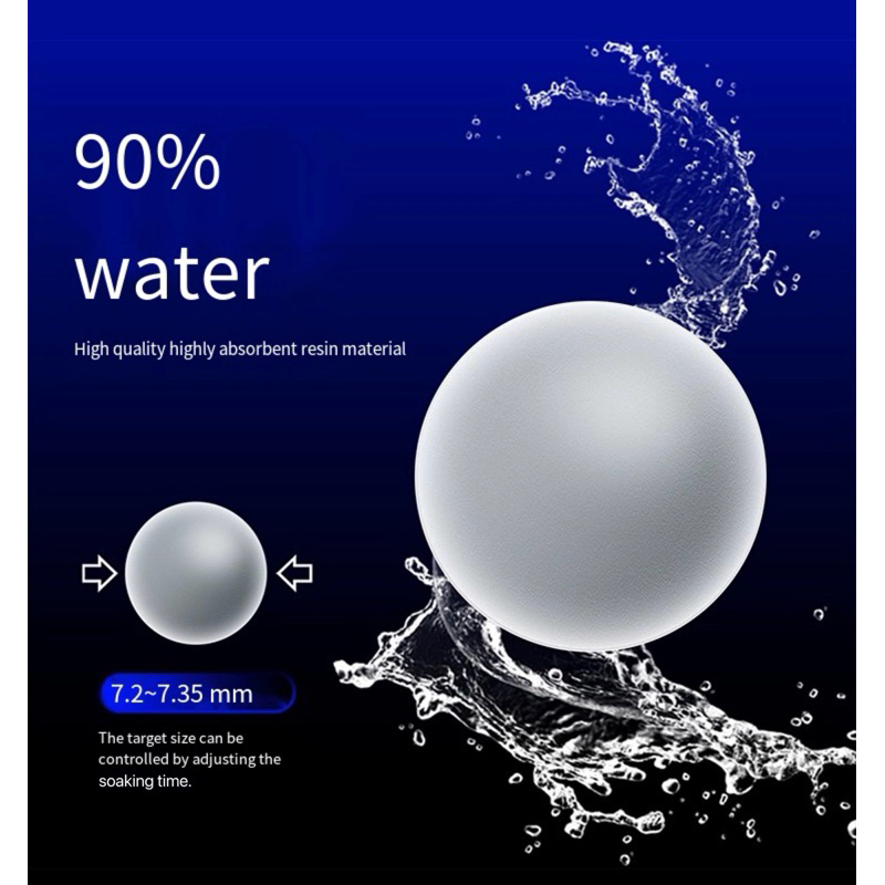 Stariver Hard Max 3 Ultra Hardened Frosted Gel Balls/Pellets for Gel ...