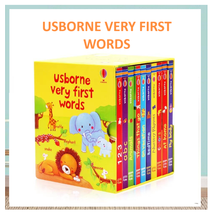 Usborne Very First Words 10 Baby Children Board Books Collection My ...