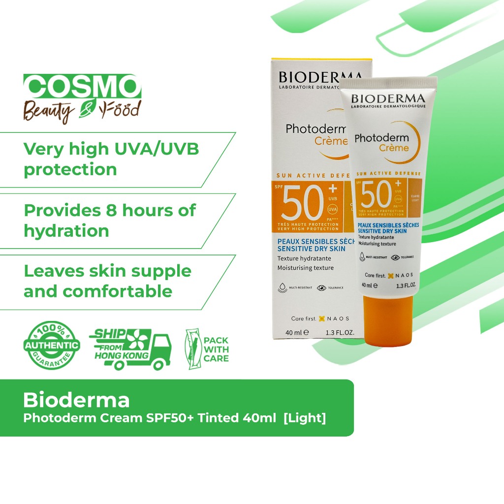 Bioderma Photoderm Cream SPF50+ Tinted 40ml [Light] | Shopee Singapore
