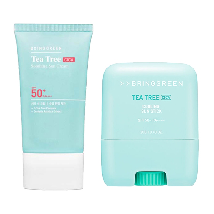 [Bring Green]Tea Tree Soothing Sun Cream 50ml / Sun Stick 20g SPF50 PA ...