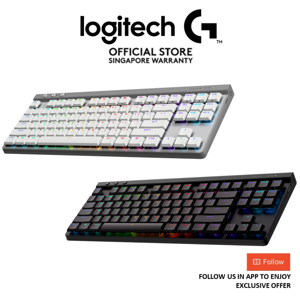 Logitech G515 LIGHTSPEED TKL Low Profile Wireless Gaming Keyboard ...