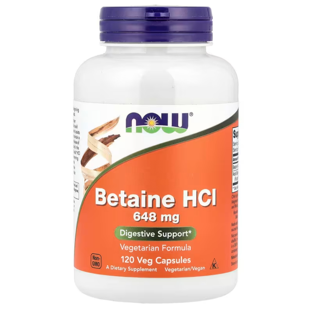 🇯🇵【Direct from Japan】NOW Foods, Betaine HCL, 648 mg, 120 Veggie ...