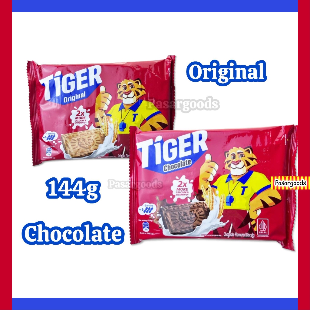 Tiger Original / Chocolate Flavoured Biscuit 144G | Shopee Singapore