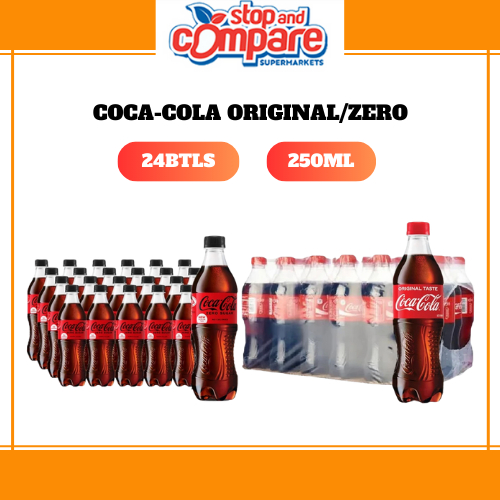 Coca-Cola Original & Zero Bottle (24 x 250ML) - Stop and Compare ...