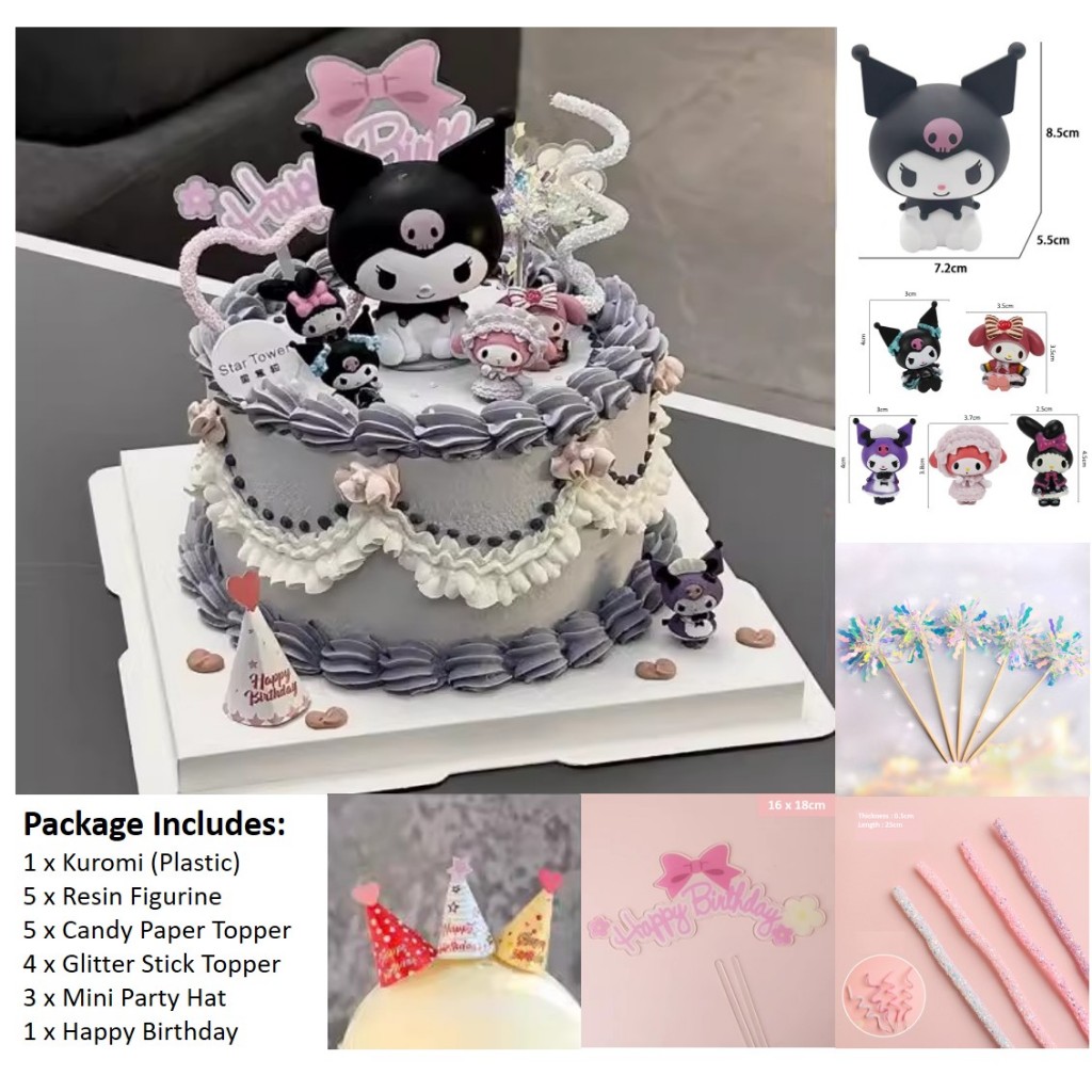 Cake Topper Sanrio Cake Topper Hello Kitty Kuromi Cake Topper ...