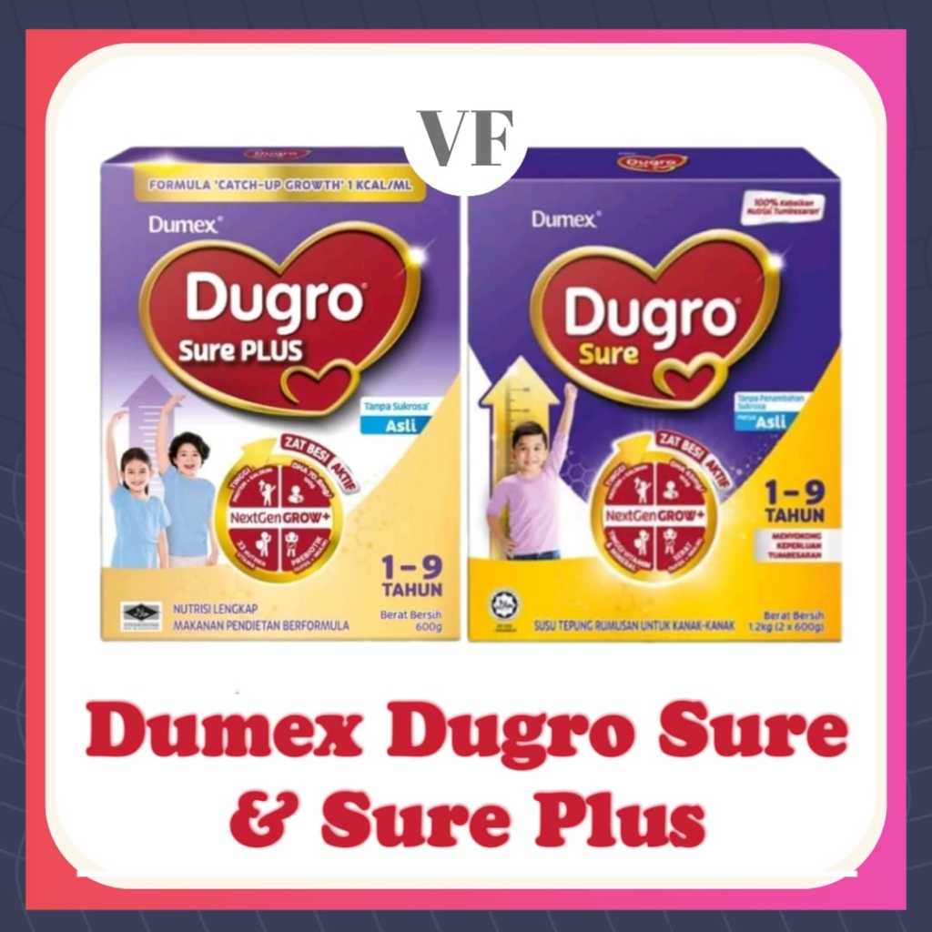 Dumex Dugro Sure Original Tailored Nutrition Milk Formula 1 - 9 years ...