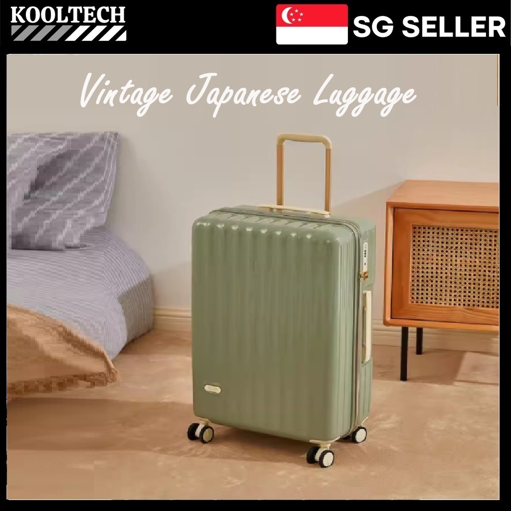 Luggage Travel Bag USB Charging Suitcase Front Opening Boarding Case ...