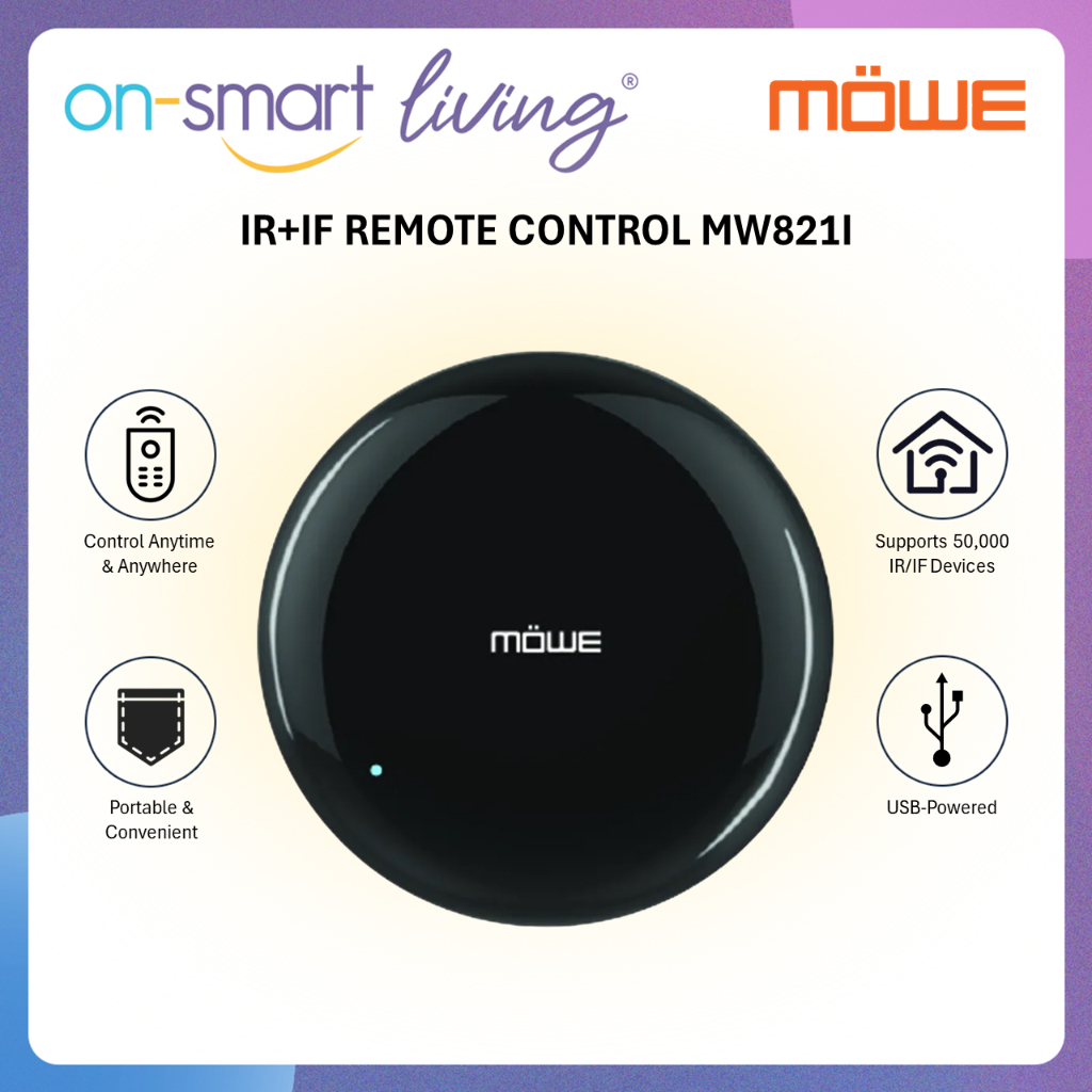 MOWE IR + RF Smart Home Universal Remote Controller MW821I - 1 Year ...