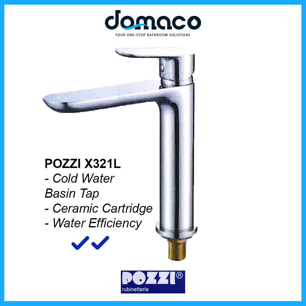Pozzi X321L Chrome Tall Basin Tap | Shopee Singapore