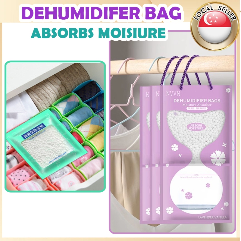 🇸🇬【SG stock】Dehumidifier Hanging Closet Bag Drawer Pack Moisture ...