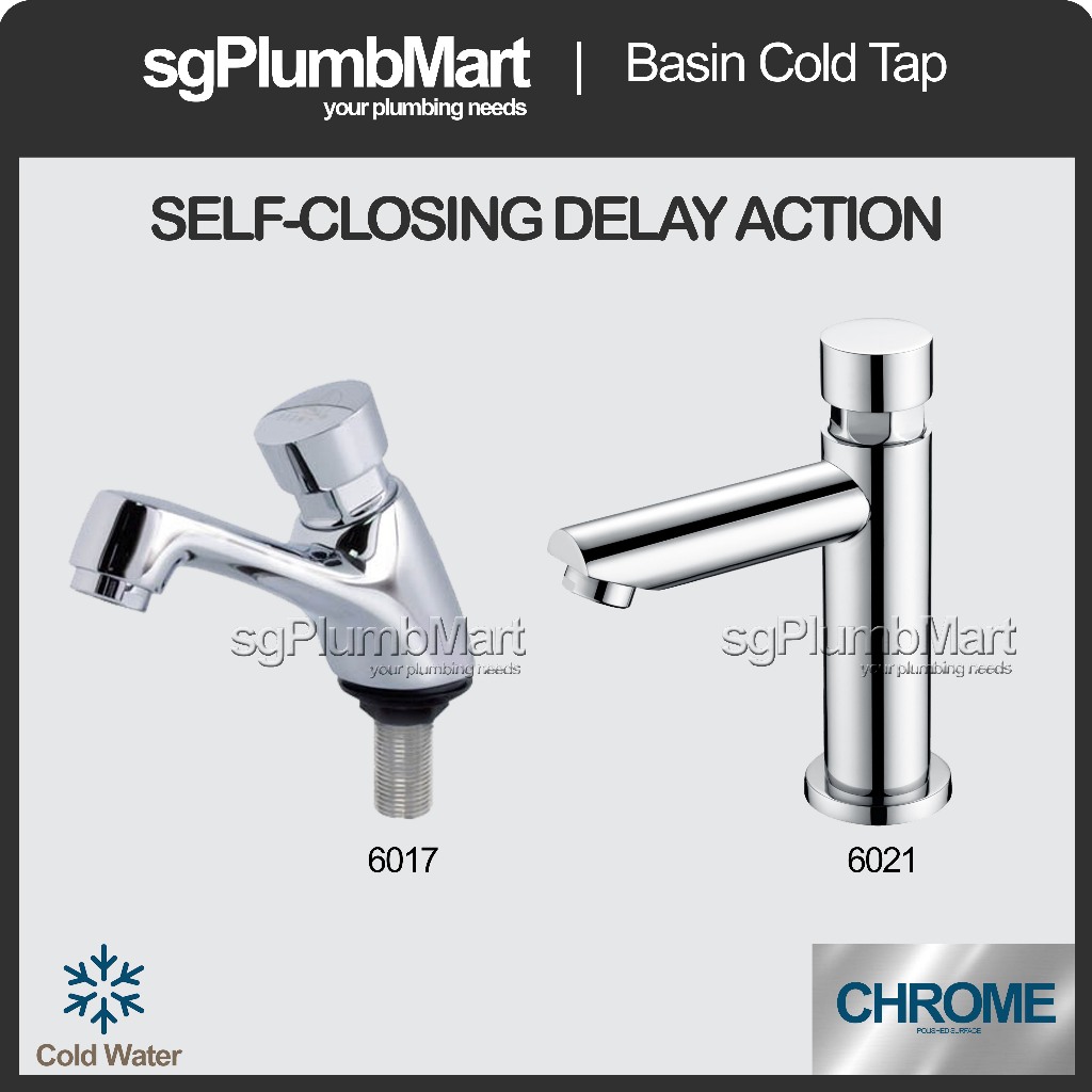 sgPlumbMart Bathroom Water Saving Pressmatic Self-Closing Delay Action ...