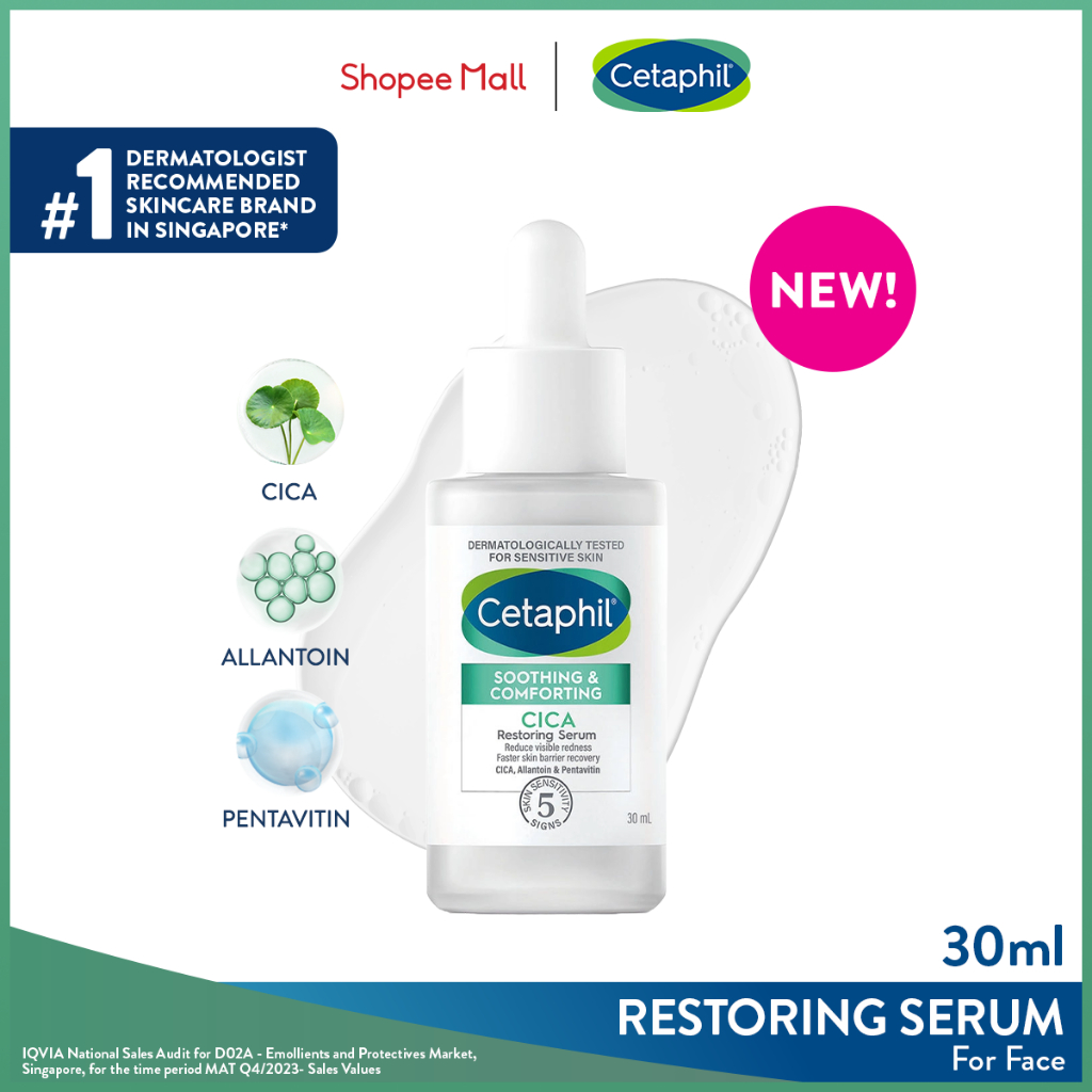 CETAPHIL Soothing & Comforting Cica Restoring Serum 30ml [For Red ...