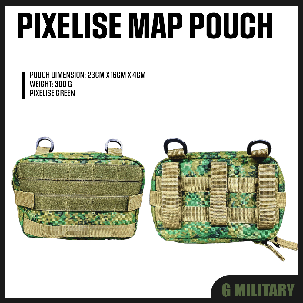 [SG Seller] Pixelated Map Pouch | Map Case | SAF ILBV | Shopee Singapore