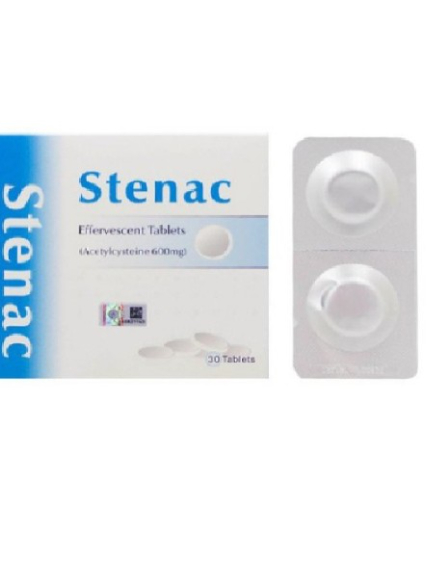 EXP 02/2026 Stenac 600mg Effervescent Tablets 30'S Fluimucil 600 For ...