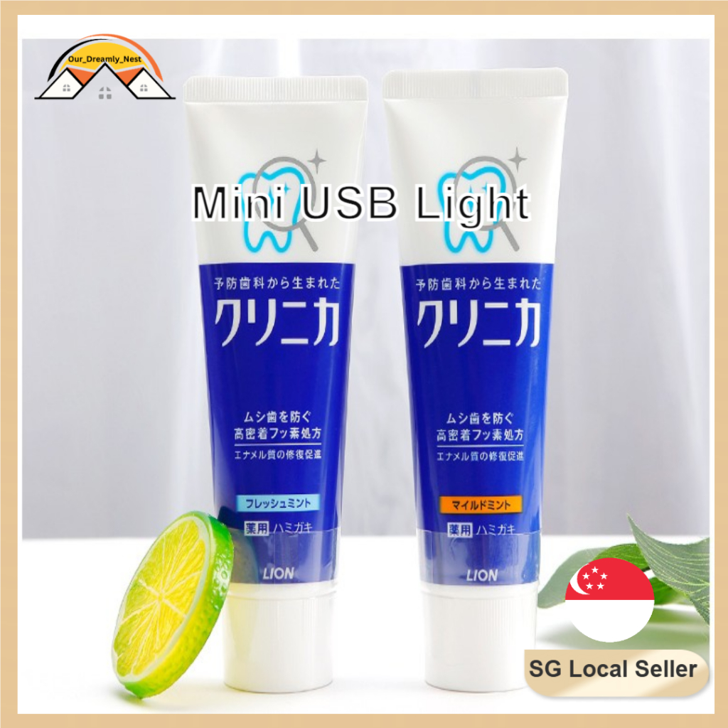 LION Clinica Toothpaste Vertical Fresh Mint 130g | Shopee Singapore