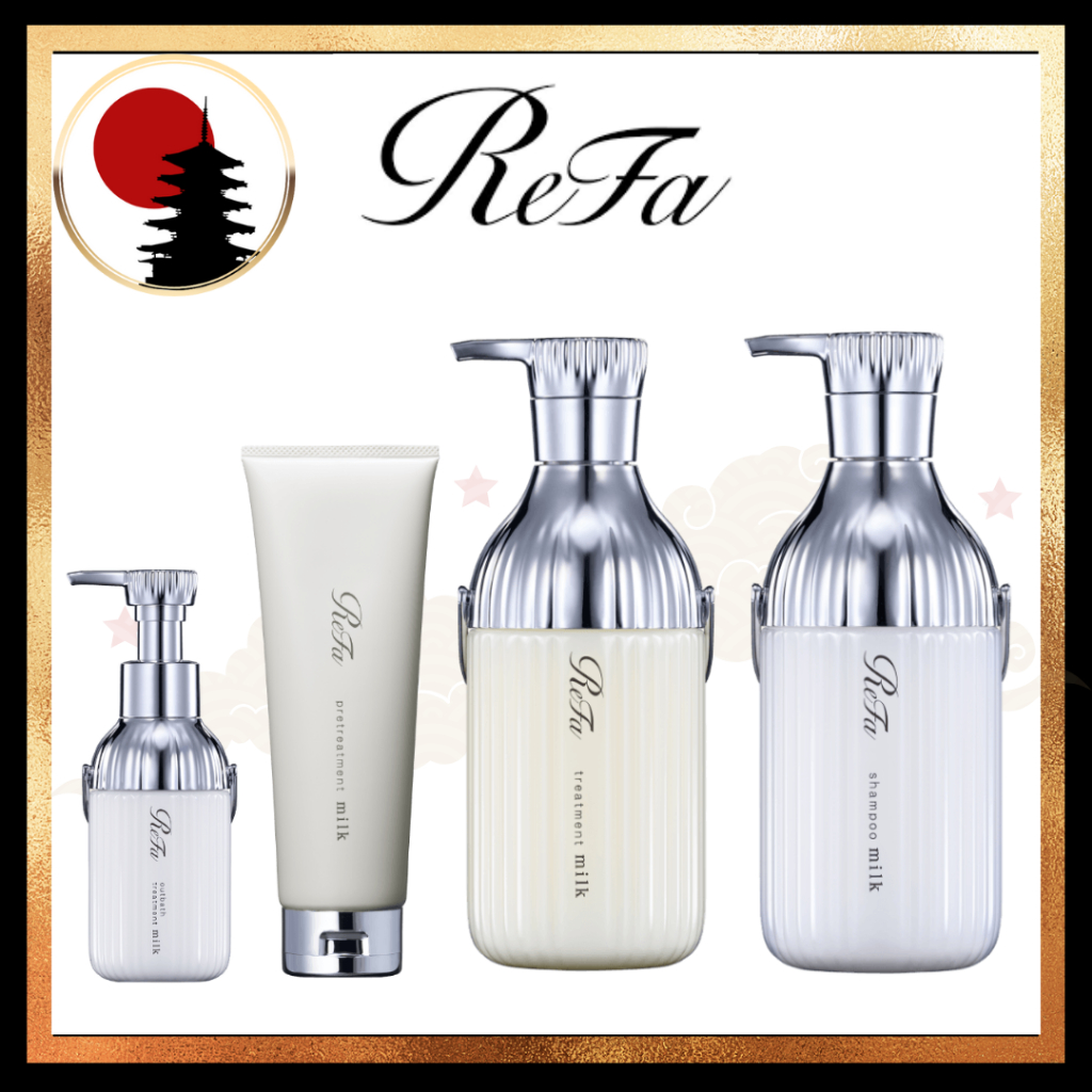 ReFa milk Protein Shampoo & Treatment & Out Bath Treatment ...