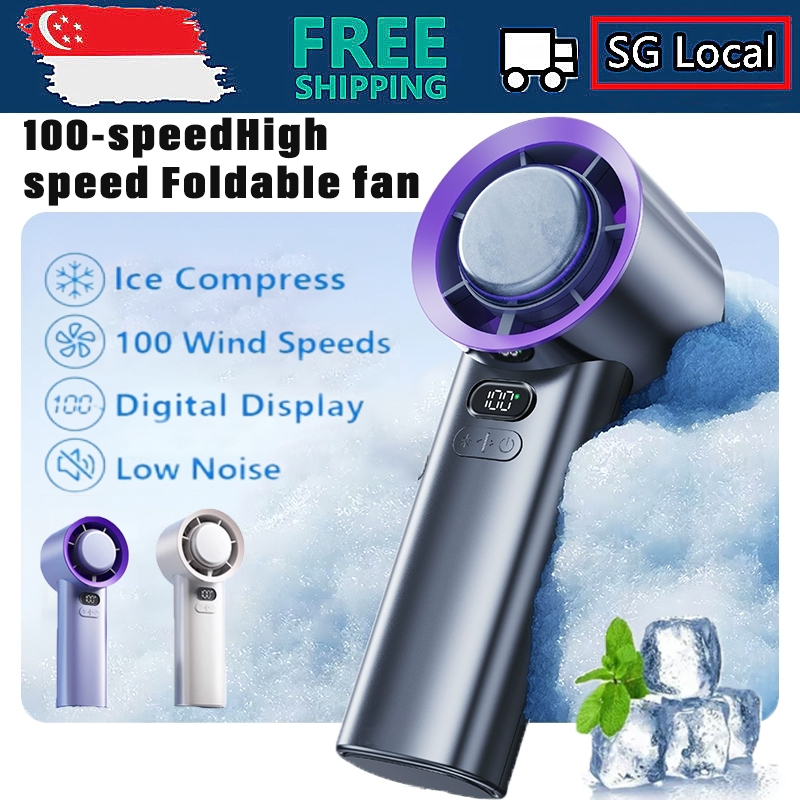 Local Delivery - Portable Handheld Turbo Fan 100 Level Adjustment Fan ...
