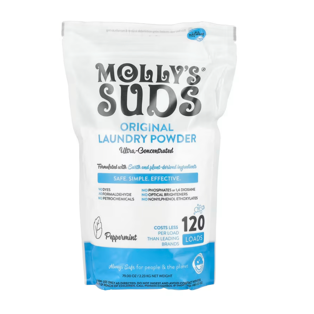 Molly's Suds, Original Laundry Powder, Peppermint, 79 oz (2.23 kg ...
