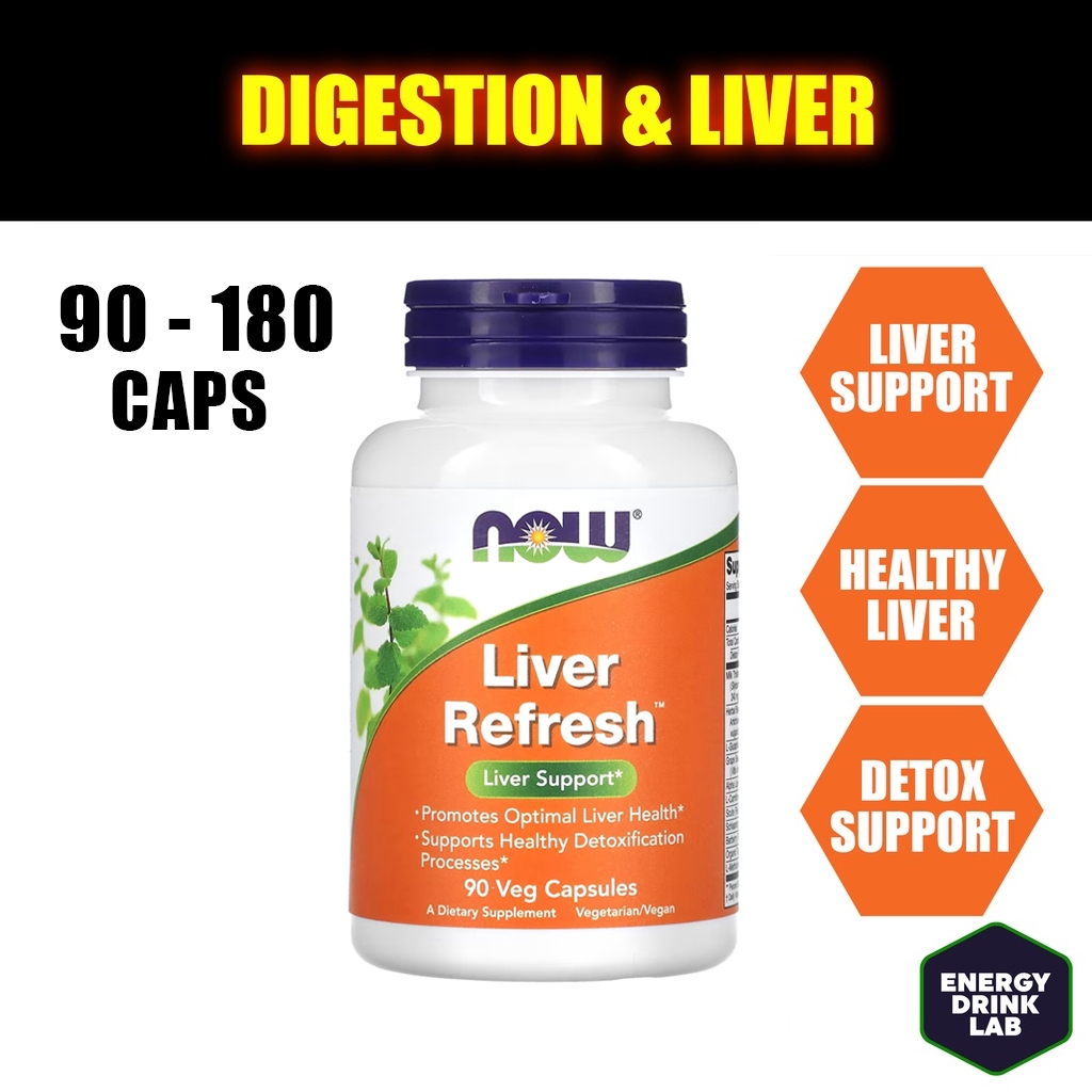 Now Foods Liver Refresh 90 / 180 veg caps | Shopee Singapore