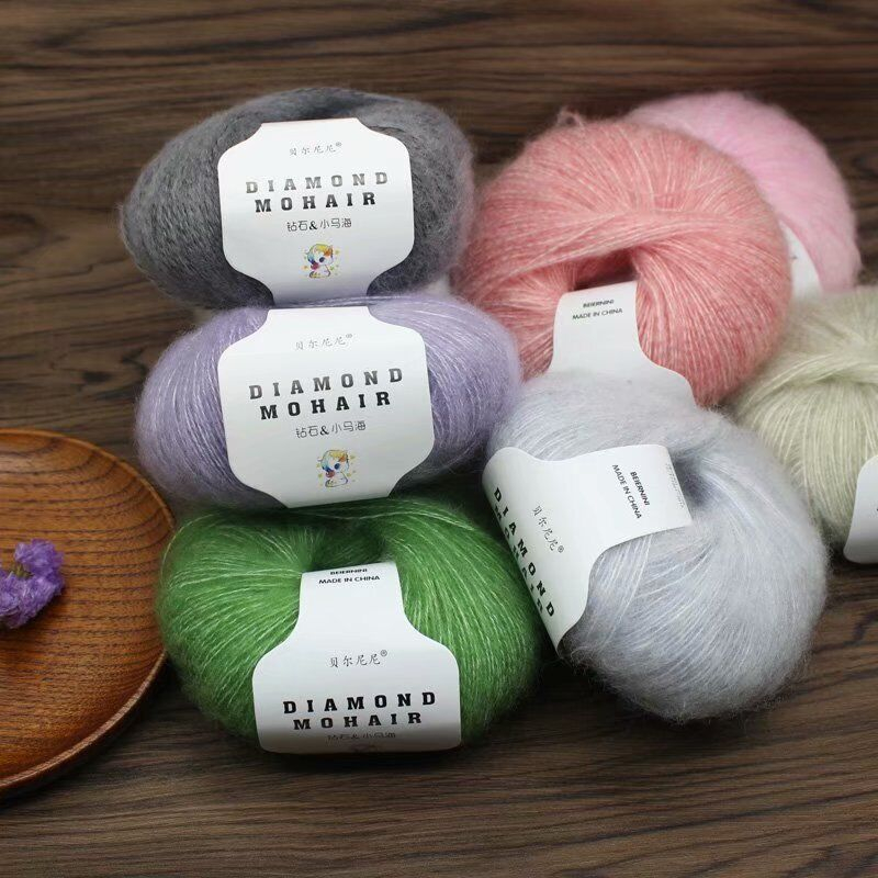 Diamond Mohair Yarn | Crochet Knitting | 33 Colour Variation | Crafty ...