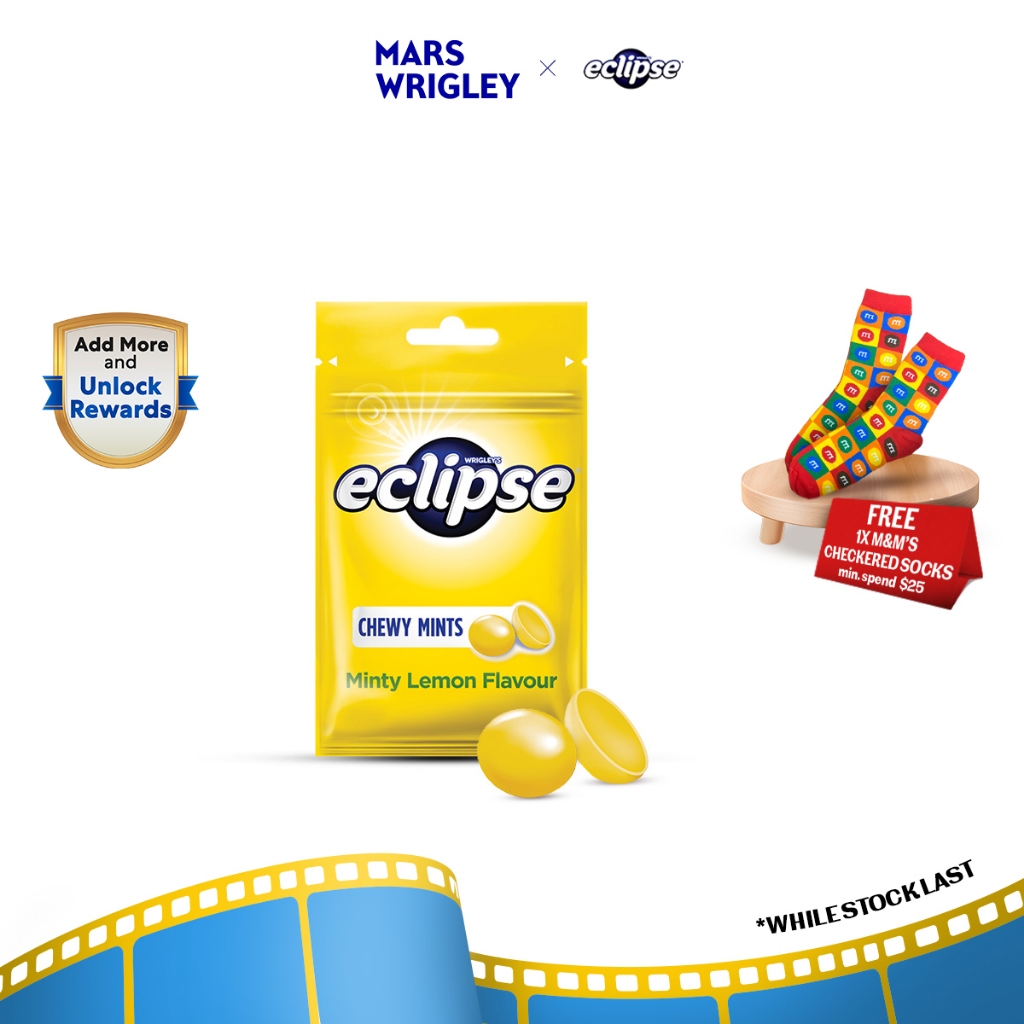 Eclipse Chewy Mints Lemon Bag 45g Candy / Intense Freshness / Snacks ...
