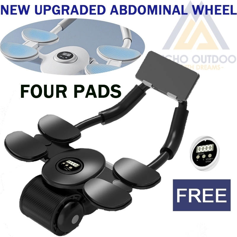【REECHO OUTDOOR】New Premium Abdominal Wheel Roller Elbow Support Pad ...