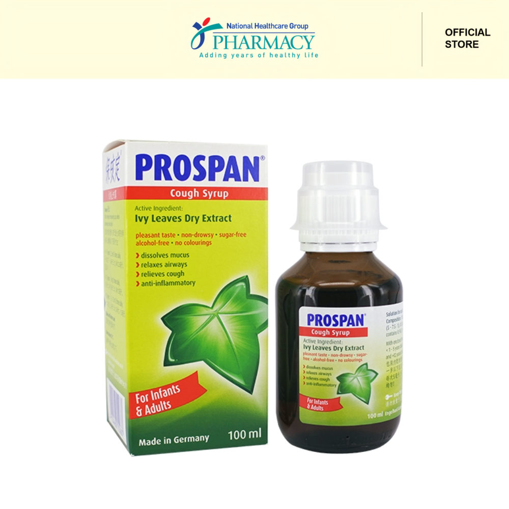 Prospan Cough Syrup 100ml [Ivy Leaf Extract] | Shopee Singapore
