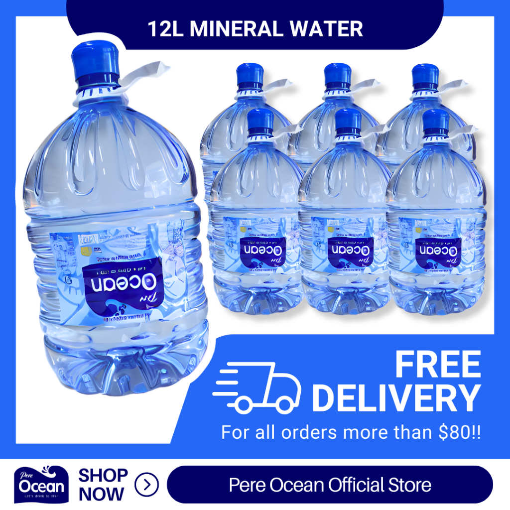 Pere Ocean 12L Mineral Drinking Water (1 bottle) | Shopee Singapore