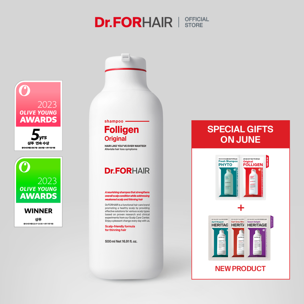 [Dr.FORHAIR] Folligen Original Shampoo 500ml | Shopee Singapore
