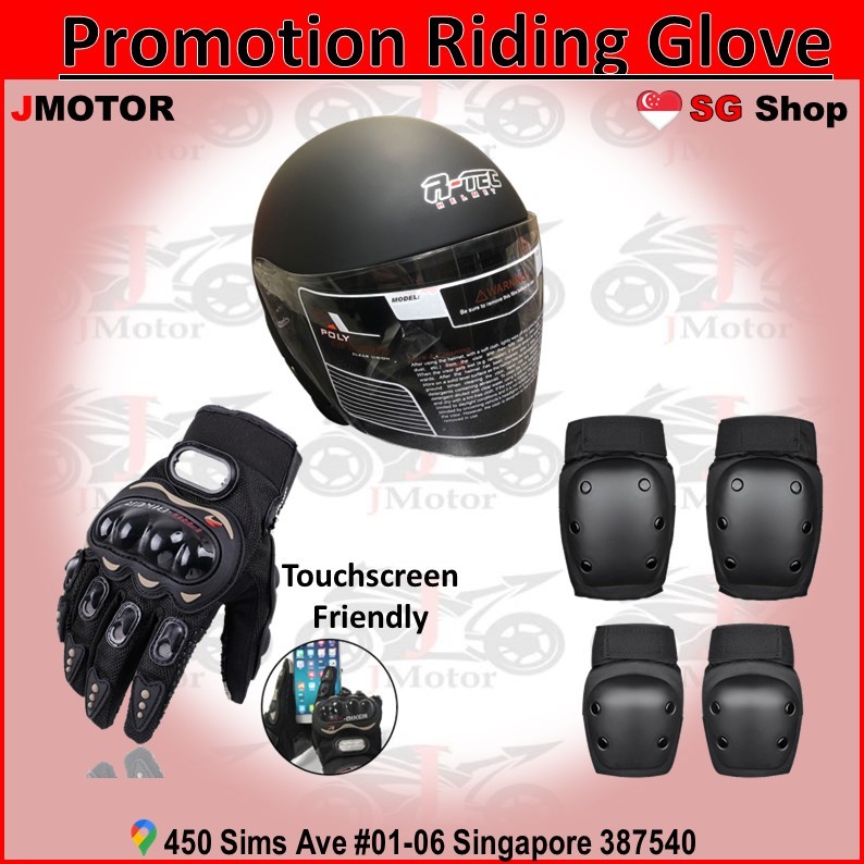 Bike Lesson Elbow Knee Guard Motorcycle 2b learner kit package helmet ...