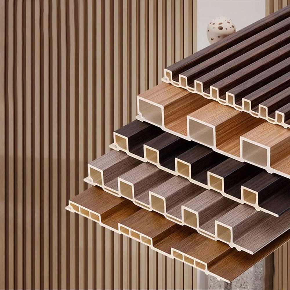 Wpc Wall Panel Composite Wood decorative Grille Plate fluted board ...