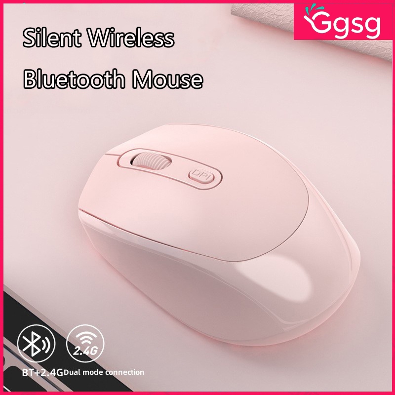 【SG】Silent Wireless Mouse Bluetooth 5.1 Dual Mode 2.4G Connetction ...