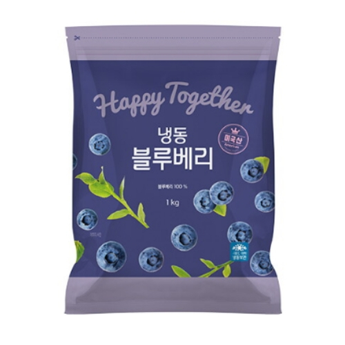 Fresh Korean Frozen Blueberries 1kg 생활앤 냉동 블루베리 | Shopee Singapore