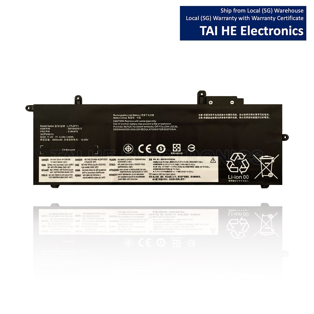L17L6P71 Battery for Lenovo ThinkPad X280 A285 Series L17C6P71 ...